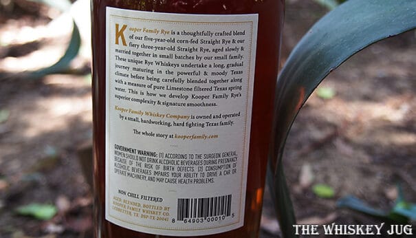 Kooper Family Rye Review - The Whiskey Jug